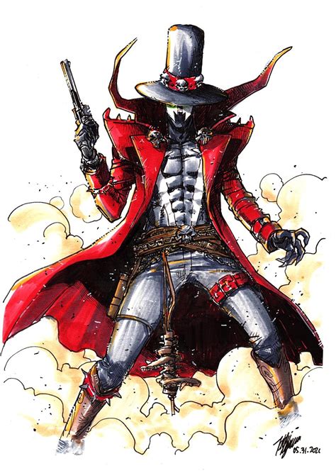 Gunslinger Spawn Drawings