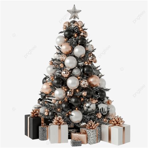 선물과 풍선이 있는 축제 크리스마스 트리 녹색 크리스마스 트리 선물 풍선 Png 일러스트 및 이미지 에 대한 무료 다운로드 Pngtree