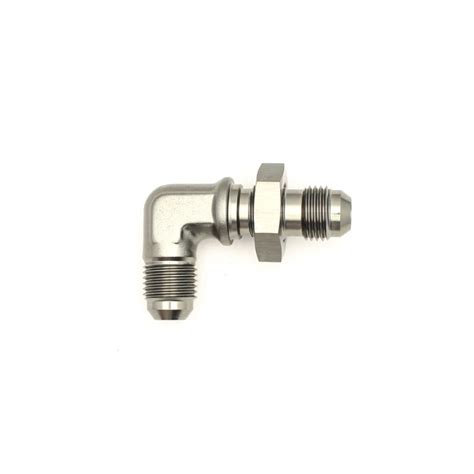 Deatschwerks 6an Male Flare To 6an Male Flare Bulkhead Adapter 90