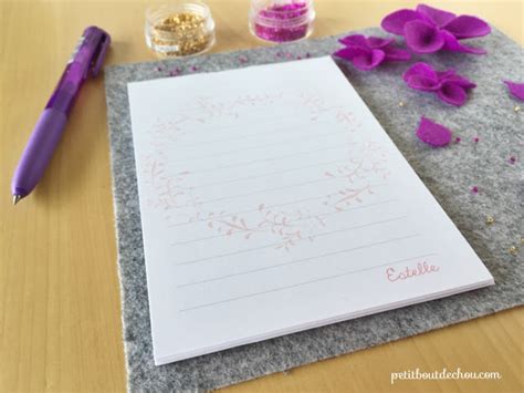 How To Make Your Own Personalised Notepad Petit Bout De Chou