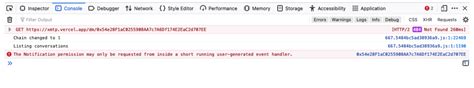 Firefox Notification Request Console Error Issue Xmtp Example Chat React Github