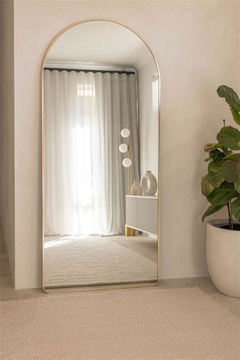 Dewfig Arched Full Length Mirror Home Interior Design Living Room Mirrors New Room