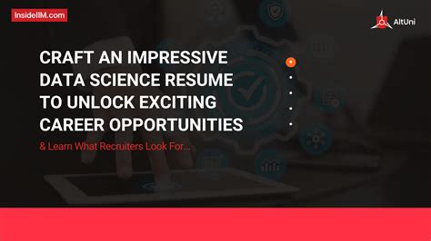 How To Write An Outstanding Data Science Resume What Do Recruiters Look For InsideIIM
