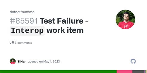 Test Failure Interop Work Item Issue Dotnet Runtime GitHub