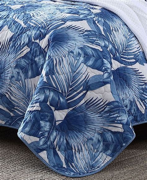 Tommy Bahama Home Tommy Bahama Royal Palm Blue Reversible 3 Piece King