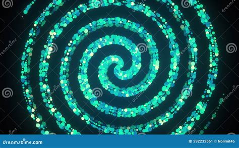Abstract Spiral Particles Stock Illustration Illustration Of Path