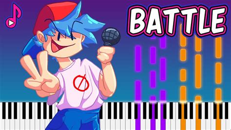 Battle — Friday Night Funkin Fnf Piano Tutorial Youtube