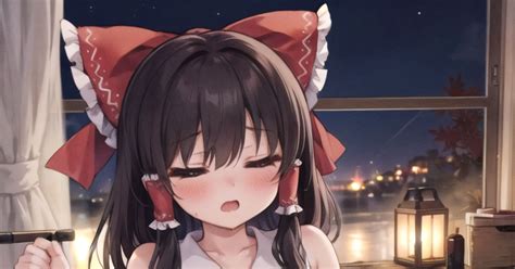 博麗霊夢 激しいわよ！ Rckn R18🔞イラストのイラスト Pixiv