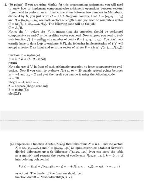 Points If You Are Using Matlab For This Chegg