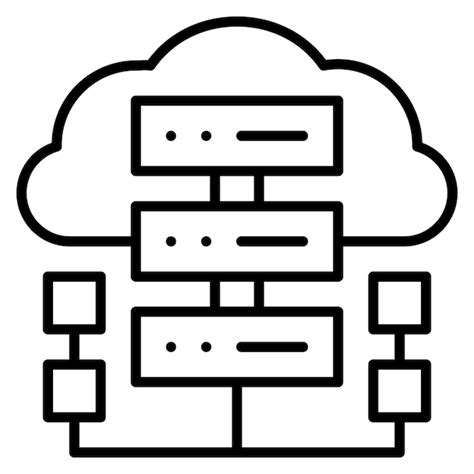 Premium Vector Web Hosting Vector Illustration Style