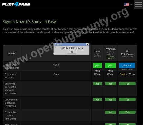 Flirt Free Com Cross Site Scripting Vulnerability OBB Open Bug Bounty