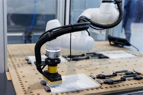 Premium Photo An Automated Robotic Arm Polishing A Wooden Surface Hightech Industrial Production