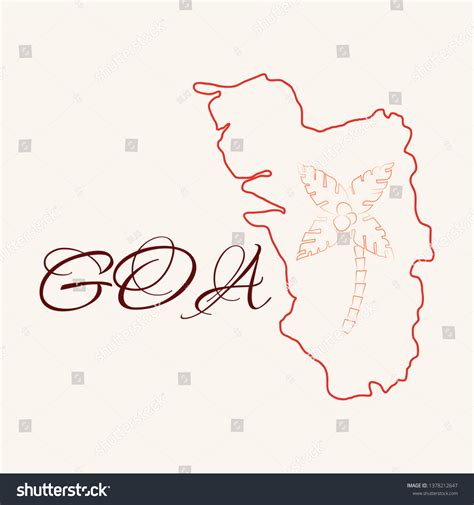 Goa India Map Grey Stock Vector Royalty Free 1378212647 Shutterstock