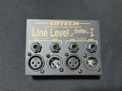 Ebtech Line Level Shifter Xlr 2010s Black Reverb
