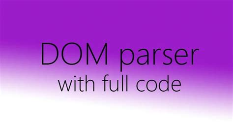 Reading Xml Using Dom Parser In Java By Dsforgood Medium