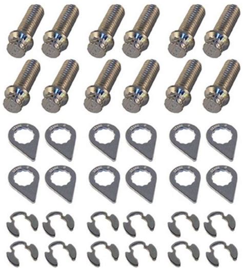 Stage 8 Amc V8 Locking Header Bolt Kit 12pt Head Nickel Plated 516
