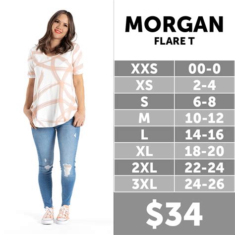 Lularoe Gracie Size Chart