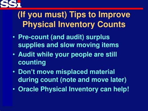 PPT Cycle Counting The Secret To Inventory Accuracy PowerPoint Presentation ID 6665841