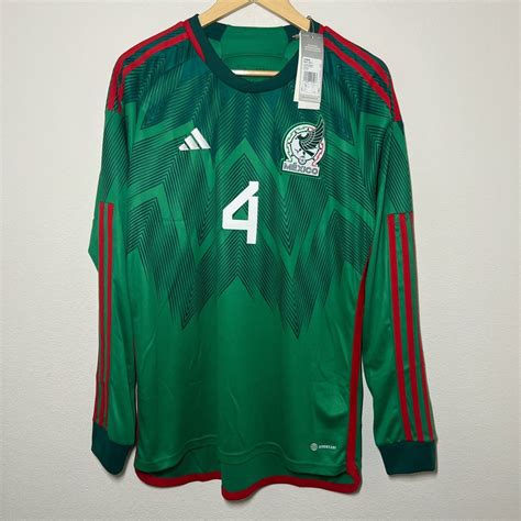 Adidas × Soccer Jersey Mexico Edson Alvarez 2022 World Cup Home Long