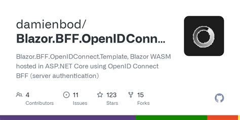 Github Damienbodblazorbffopenidconnecttemplate Blazorbff