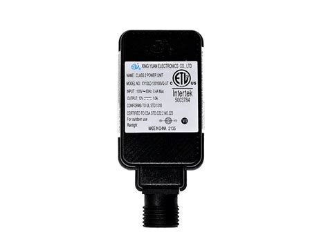 Xing Yuan 12v 1 0a Power Adapter Connection Tip B Intertek 5003784 X Spectrum Laser Lights
