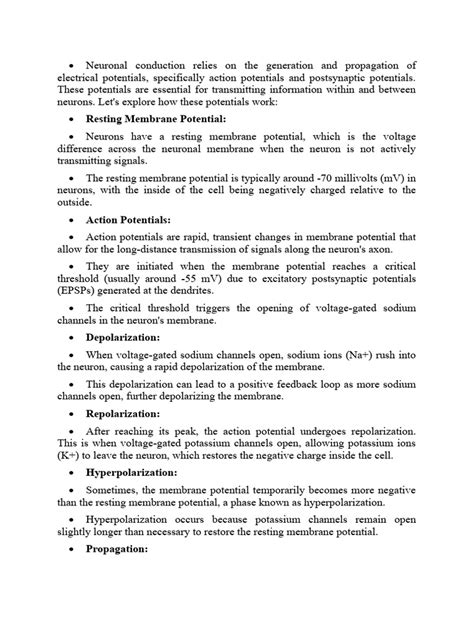 Np Notes More Pdf Action Potential Chemical Synapse