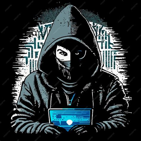 Premium Vector | Hacker in the matrix illustration of cybersecurity pro
