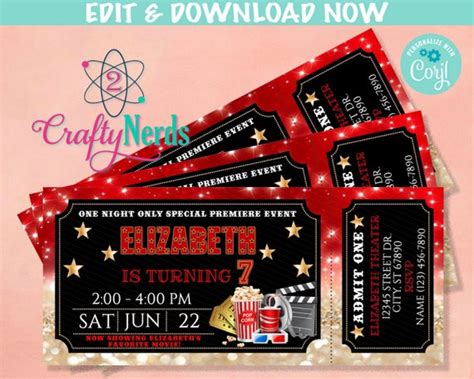 Movie Premiere Invitation