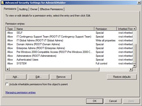 Active Directory Security Blog Adminsdholder