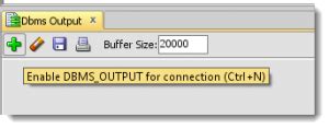 Enabling DBMS OUTPUT By Default In SQL Developer