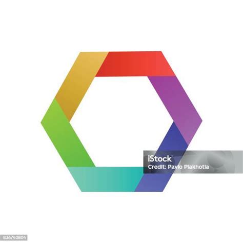 화려한 아이콘 디자인의 육각 사업 회사에 대 한 추상적인 아이디어입니다 기업의 정체성 템플릿에 대 한 아이콘입니다 벡터 아이콘 그림 0명에 대한 스톡 벡터 아트 및 기타