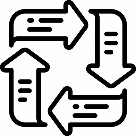 Arrows Graphic Diagram Graphics Flow Process Icon Download On