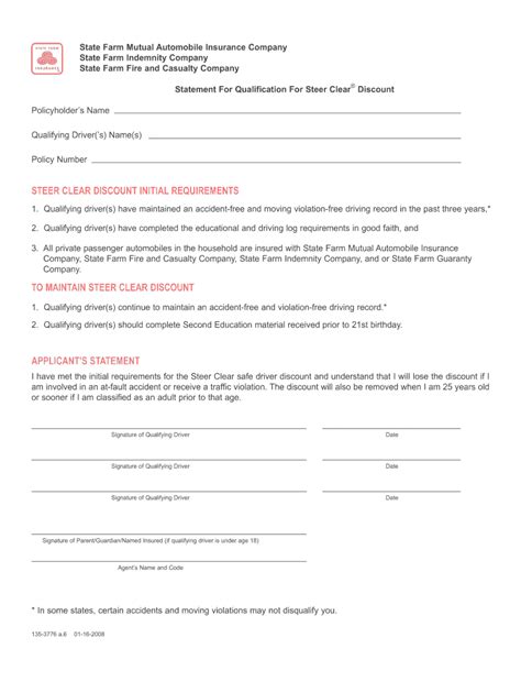 Printable State Farm Insurance Card Template