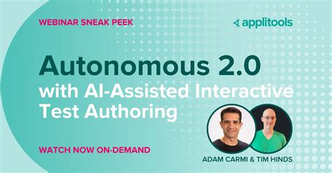 Watch This Demo Of The Latest Capabilities Around Visual Assertions In