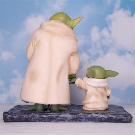 قیمت و خرید اکشن فیگور مدل جنگ ستارگان طرح یودا و بیبی یودا