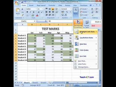 Conditional Formatting YouTube