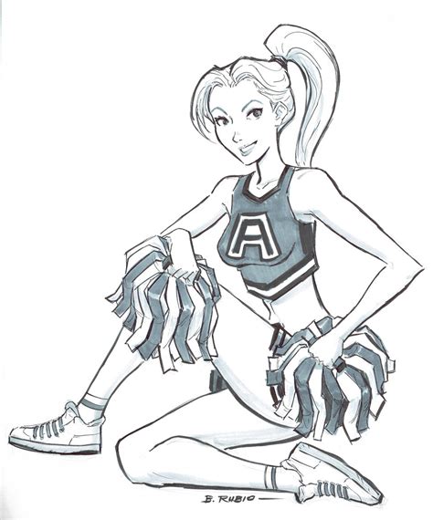 Cheerleader Drawing Stuart Ng Books