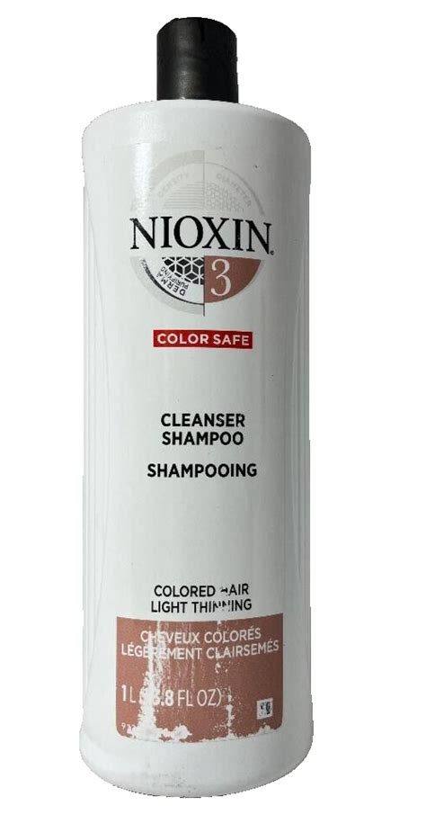 Nioxin 3 CLEANSER SHAMPOO Colored Hair Light Thinning 33.8 oz (727) | eBay