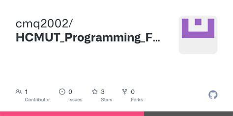 Github Cmq2002hcmutprogrammingfundamentalsassignment