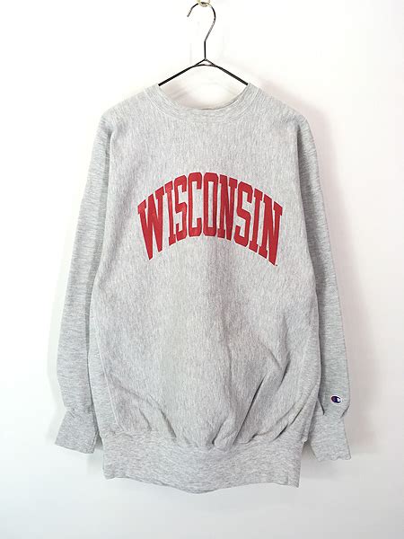 古着 90s Champion Reverse Weave 「wisconsin」 カレッジ リバース スウェット Xxl 古着【10off
