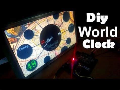 Diy World Clock Wall Clock Iot World Clock Share Project PCBWay Iot Projects World
