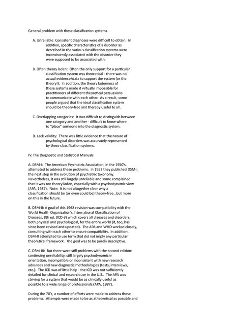 Classification 3 Lecture Notes 1 General Problem With These