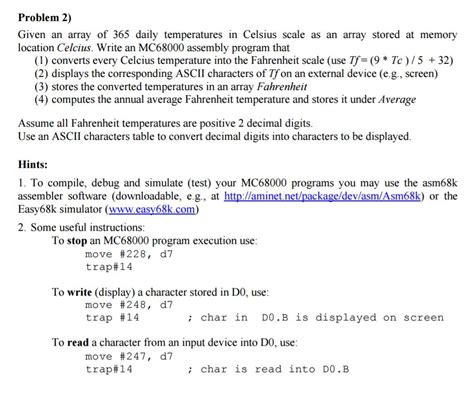 Given An Array Of 365 Daily Temperatures In Celsius