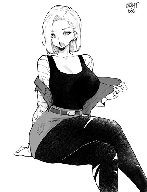 Android 18 Dragon Ball And 1 More Drawn By Normanmaggot Danbooru