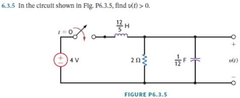 solved 6 3 5 ﻿in the circuit shown in fig p6 3 5 ﻿find