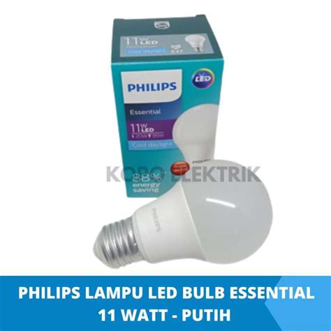 Promo Philips Lampu Bulb Led Essential Watt Putih Diskon Di