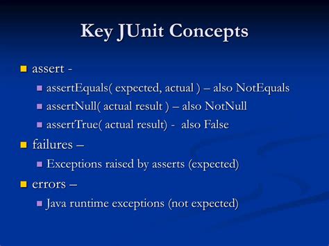 Ppt Junit Powerpoint Presentation Free Download Id5708588
