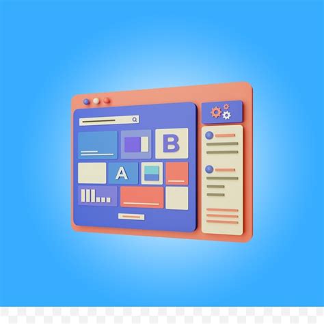 Premium Psd 3d Rendering Web Development Illustration Isolated