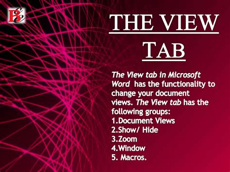 Explanation About Ms Word And Its Various Tabs And Toolbars Pptx