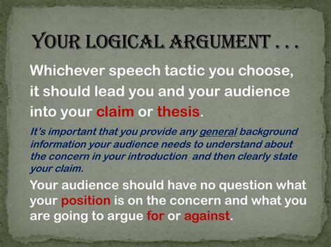 Ppt Your Logical Argument Powerpoint Presentation Free Download Id5341455